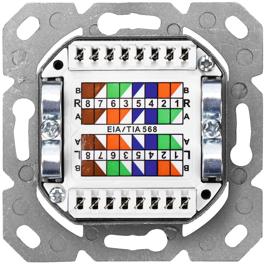 Kontron Business eShop. Netzwerk Wandsteckdose Cat6a Unterputz 2x RJ45 ...